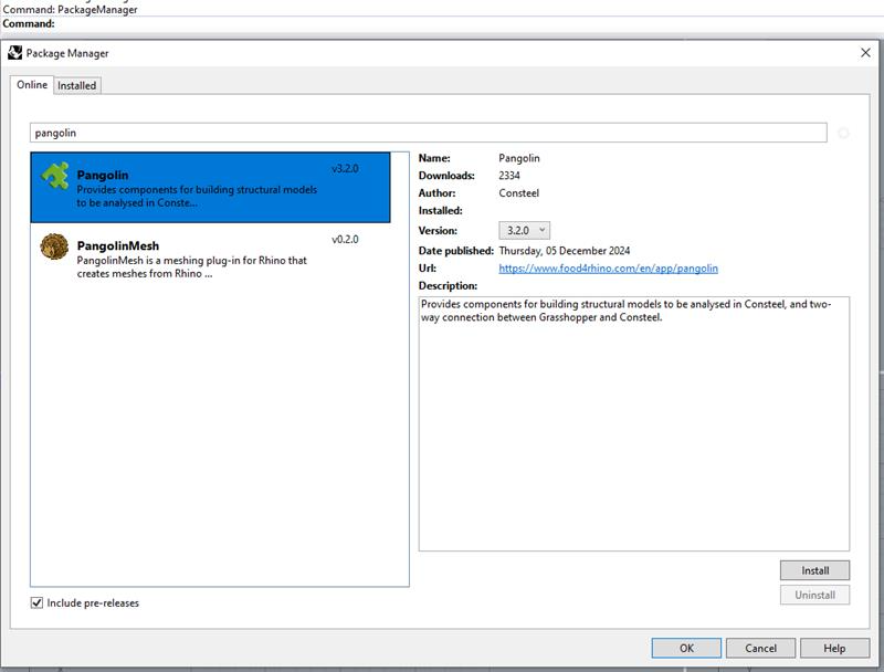 Installing Pangolin | Consteel Documentation Center
